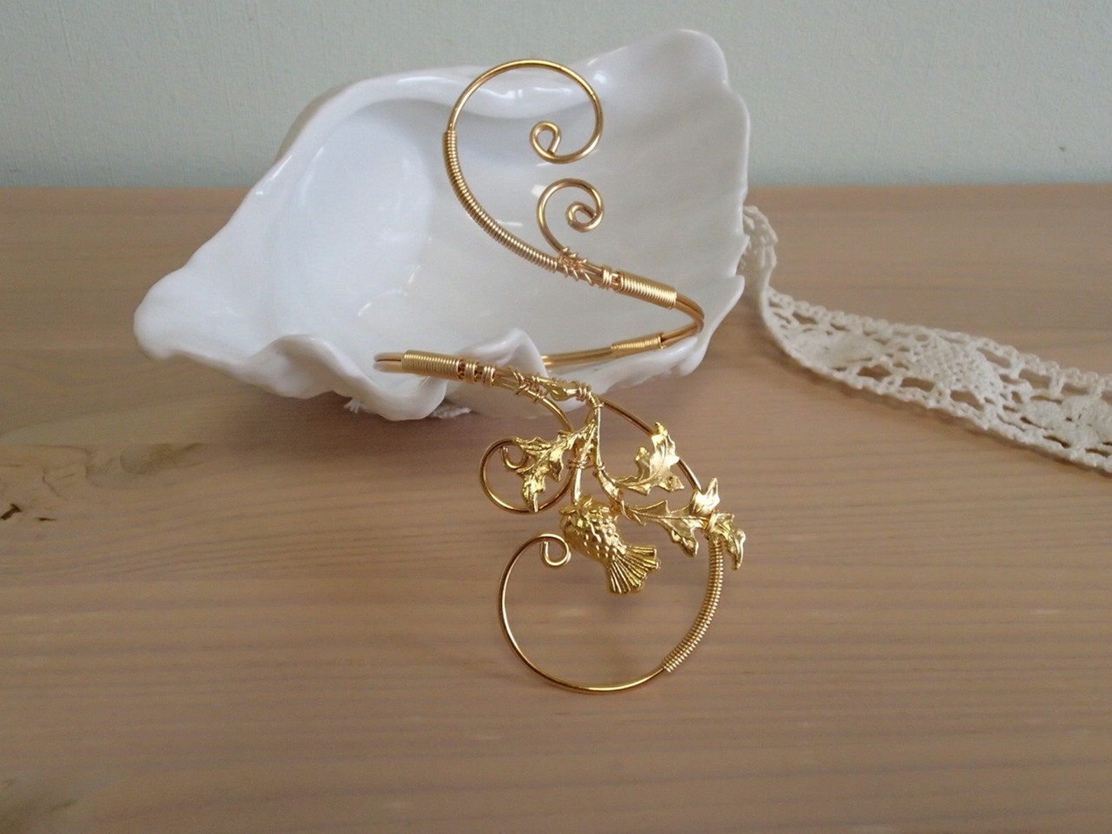 Scottish Thistle Bracelet Cuff Bracelet Arm Cuff Spiral Arm - Etsy