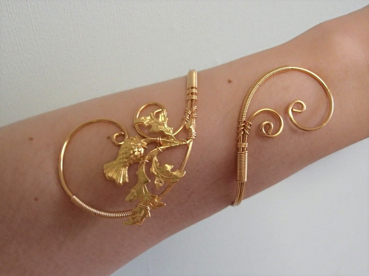 Scottish Thistle Bracelet Cuff Bracelet Arm Cuff Spiral Arm | Etsy