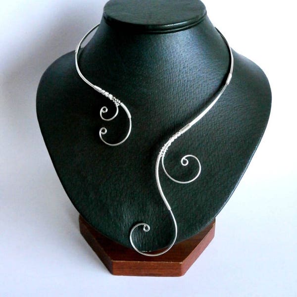 Wire Collar Necklace - Etsy