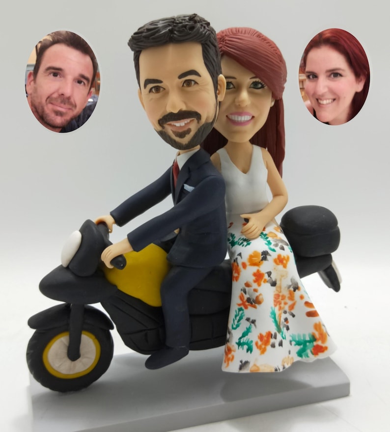 Custom Motorcycle Couple Bobblehead – Personalized Biker Gift for ...