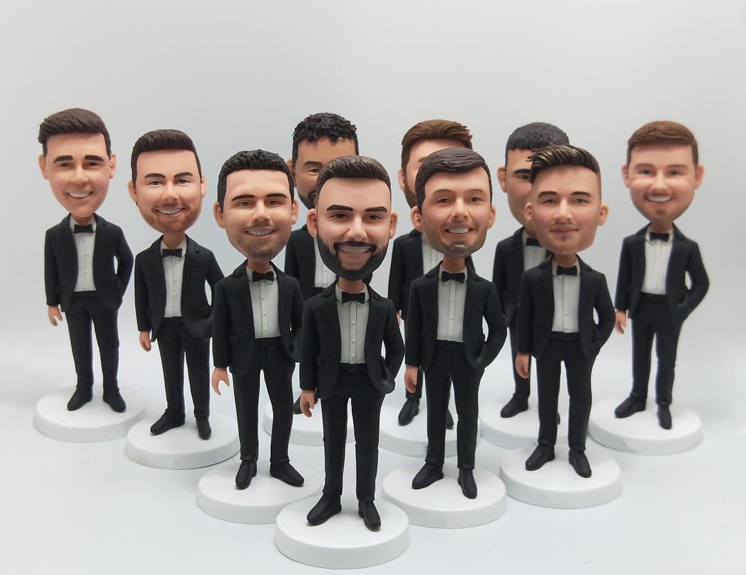 Custom CEO Bobblehead With Team – Personalized Office Leader Figurine ...