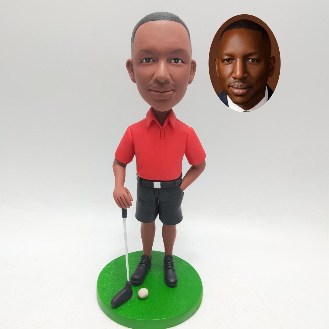 Personalized Golf Bobblehead – Custom Figurine for Golf Enthusiasts ...