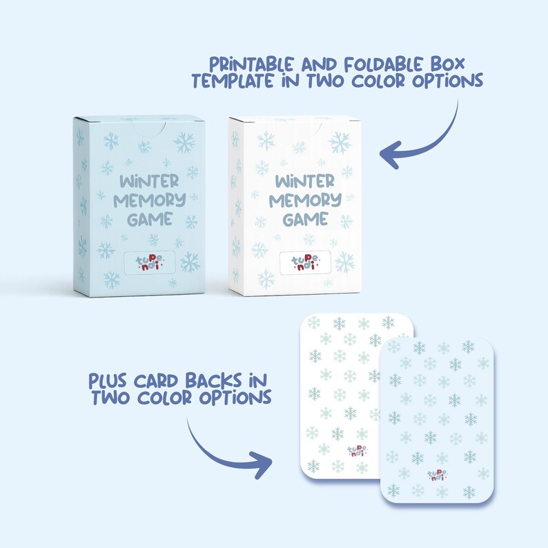 Printable Winter Matching Memory Cards Game - Etsy Canada