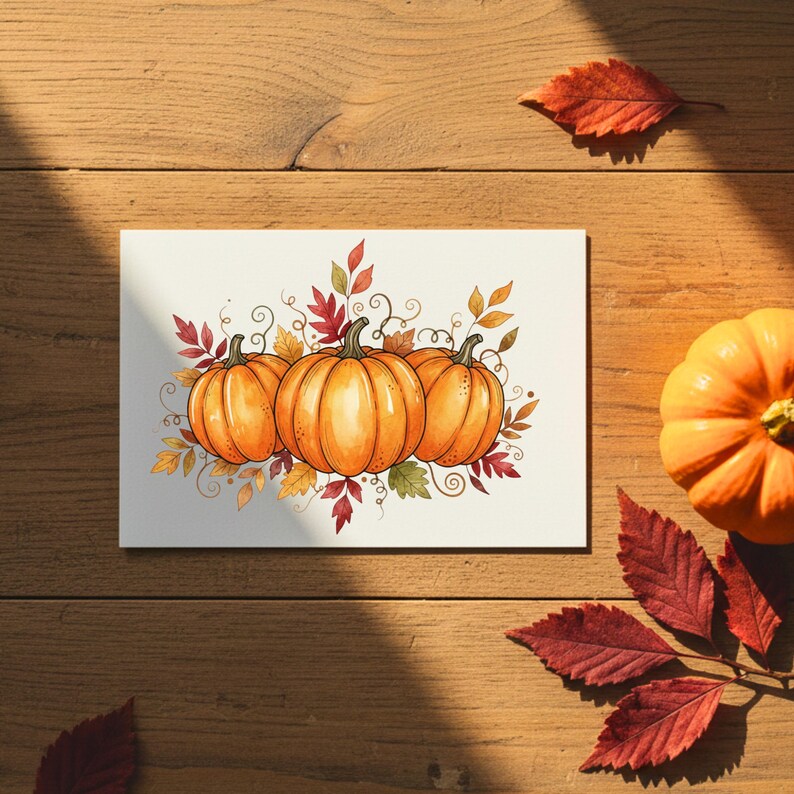 Thanksgiving Clipart PNG Bundle | Fall Turkey, Pumpkin Harvest (digital ...