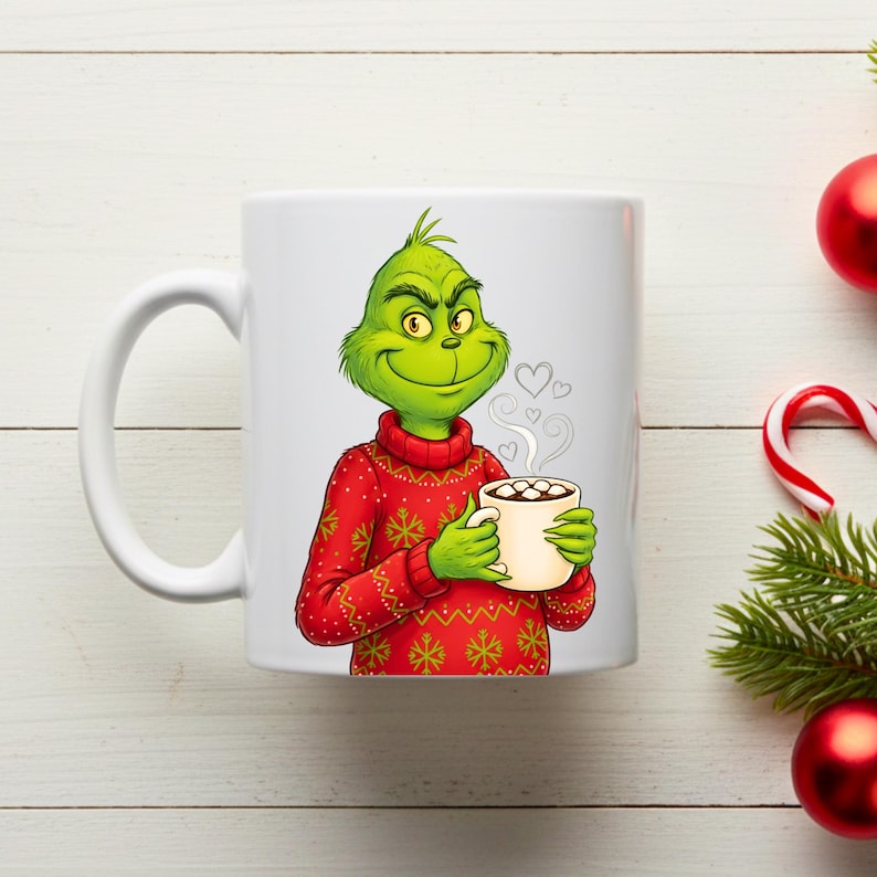 Grinch Christmas PNG Bundle | Grinch Face, Ornament, Character - Etsy UK