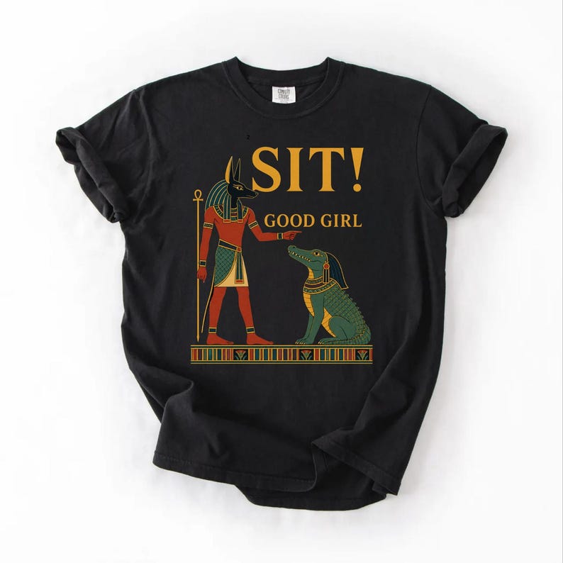 Anubis and Ammit Comfort Colors® Shirt, Funny Egyptian Mythology Tee ...