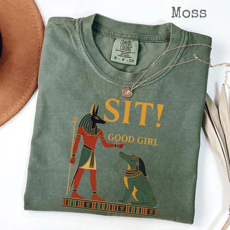 Anubis and Ammit Comfort Colors® Shirt, Funny Egyptian Mythology Tee ...
