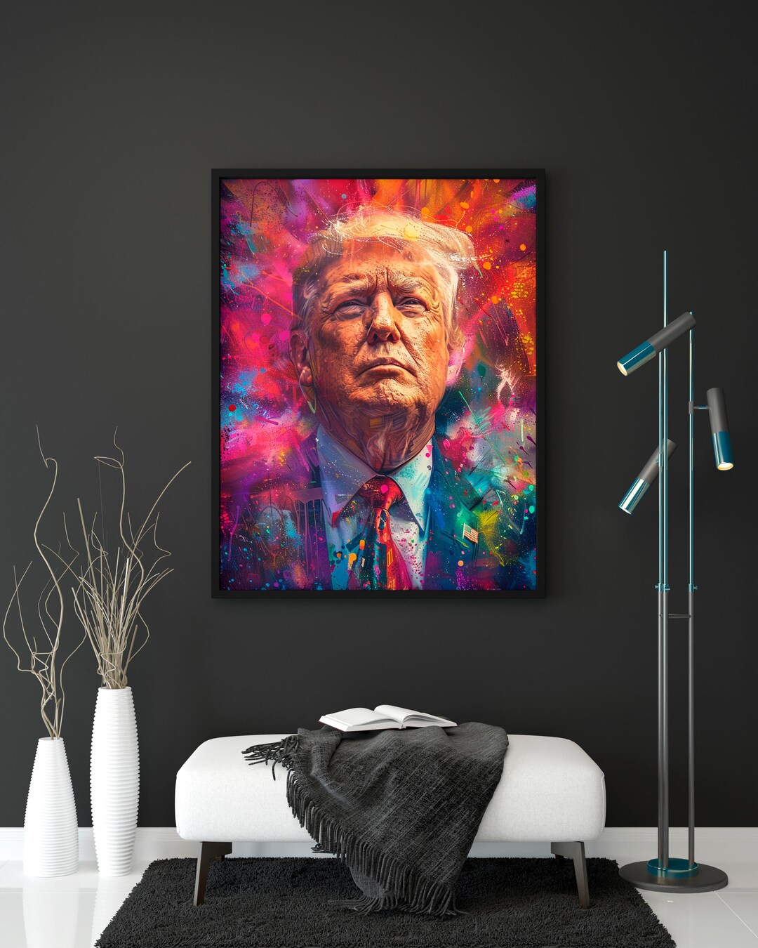 Donald Trump Vibrant Pop Art Portrait – Digital Download, Modern ...