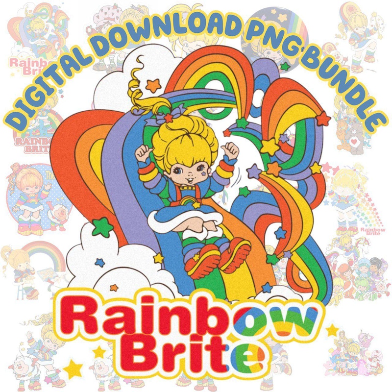 Png Designs Rainbow Brite - Etsy