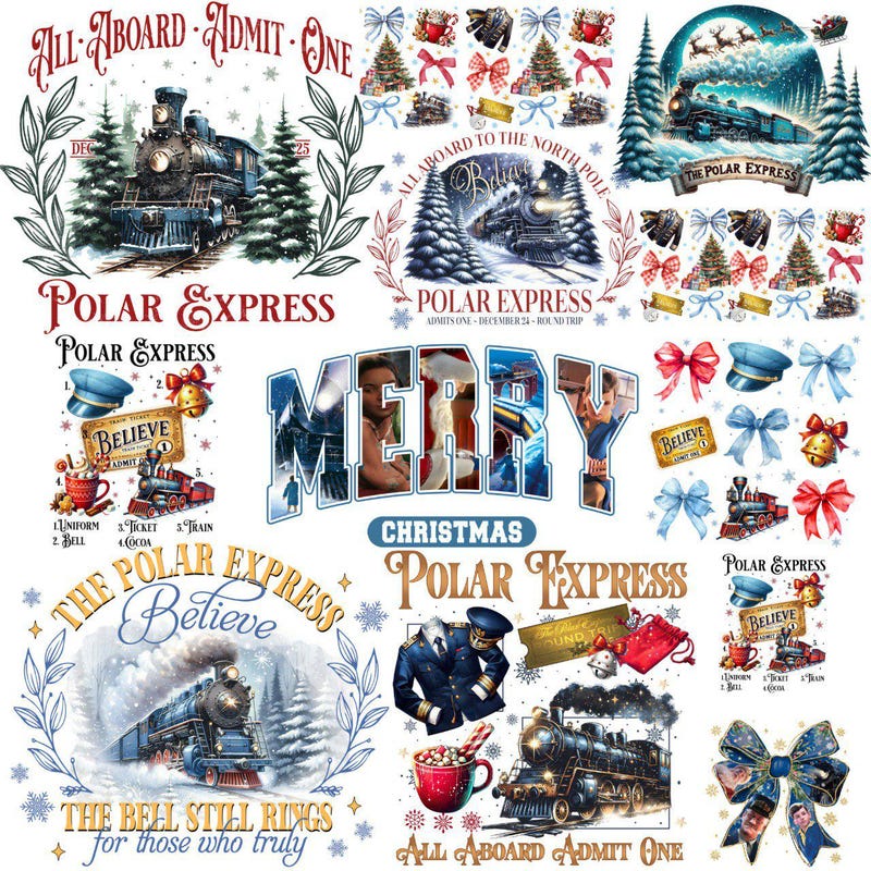 Polar Express Digital Images - Etsy UK