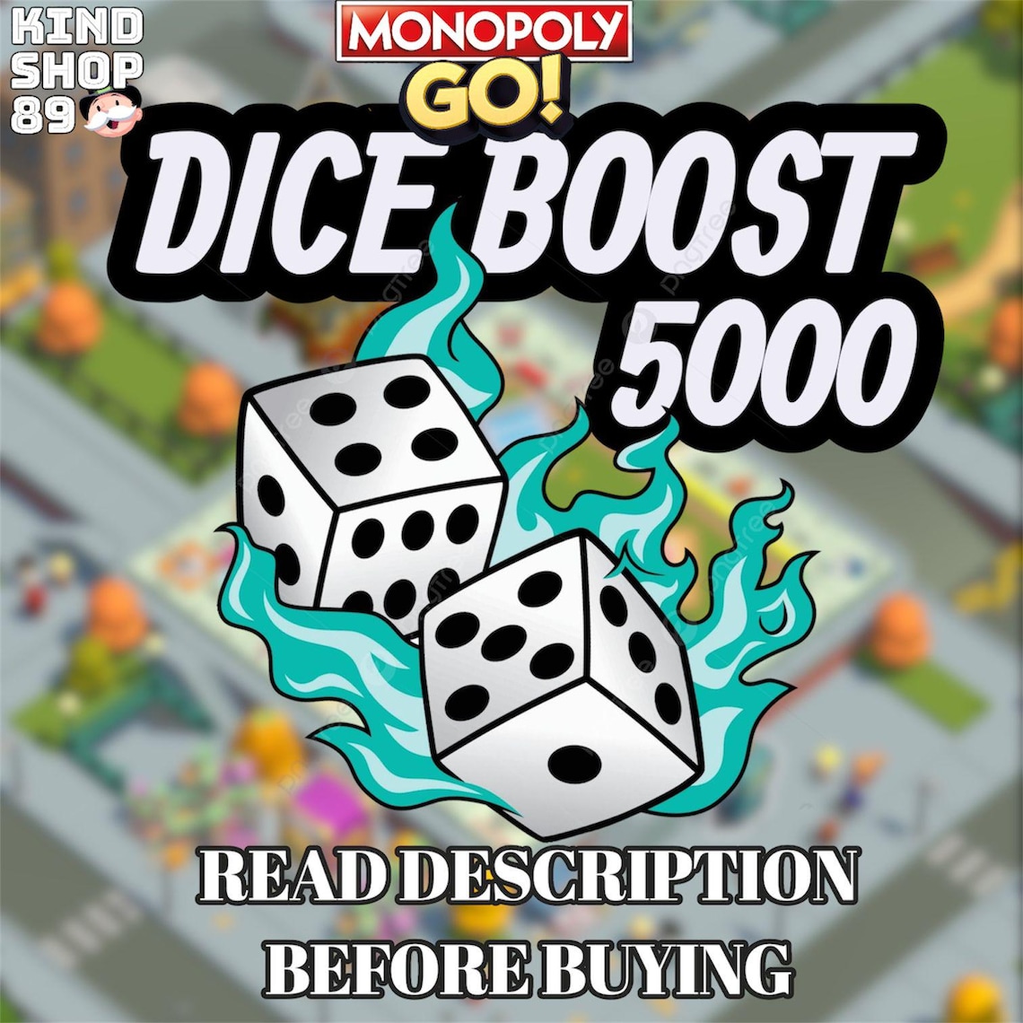 Dice Boost Monopoly Go 5000 Dice - Fast Work - Etsy