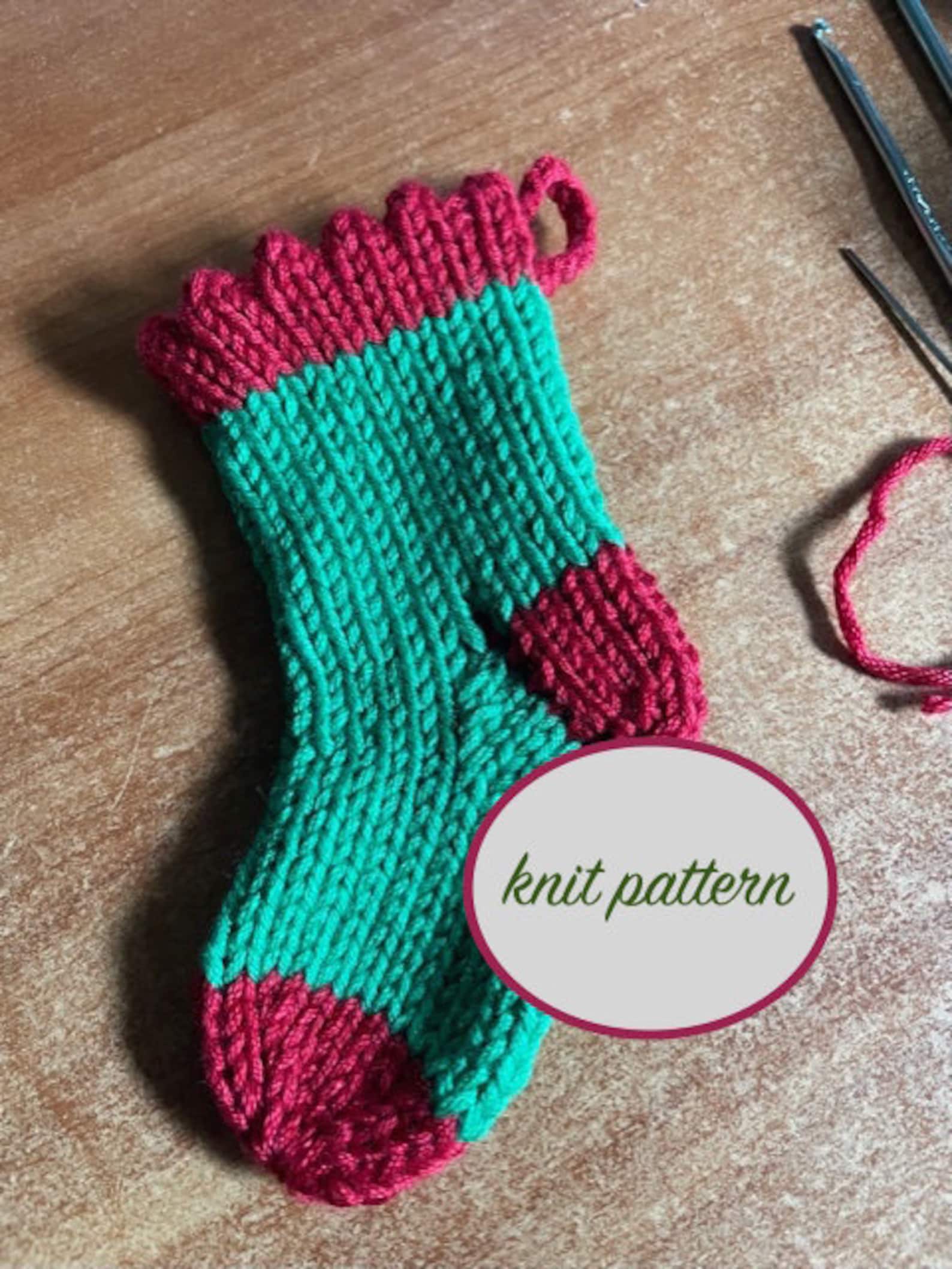 Mini Stocking Knitting Pattern | Etsy