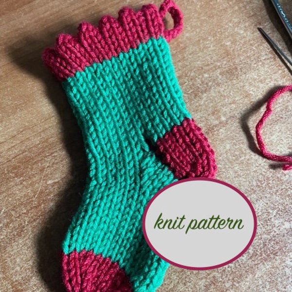 Stocking Knitting Pattern - Etsy