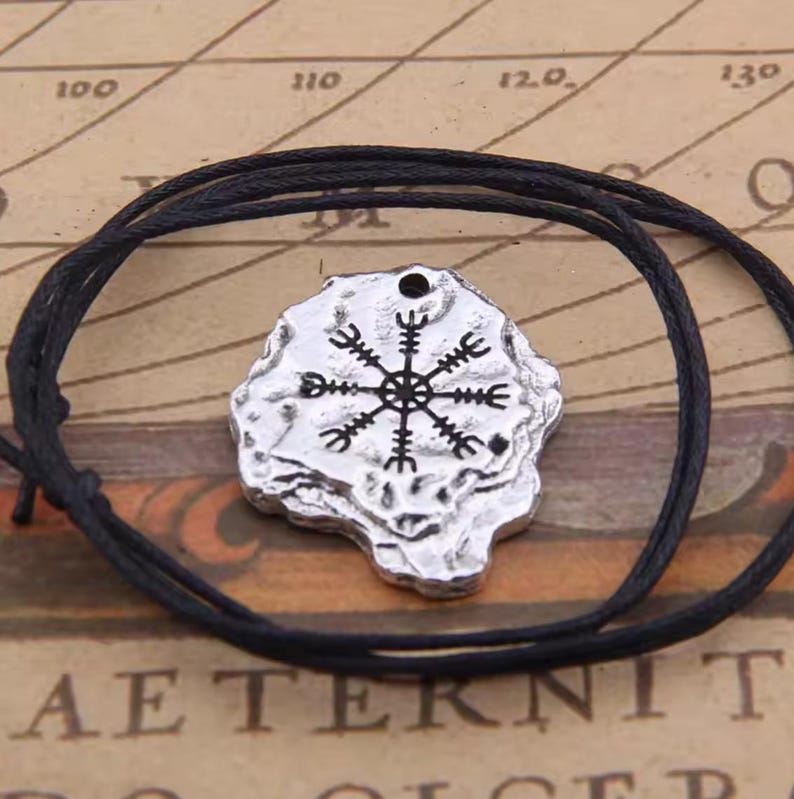 Viking “aegishjalmr” Helm of Awe Pendant – Norse Protection Rune ...
