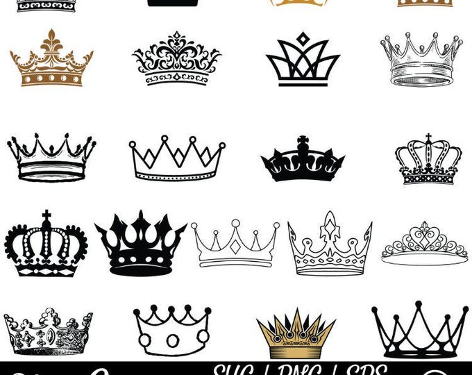 Krone SVG, Kronen Cricut, Tiara SVG geschnitten Datei, Krone Royal SVG ...