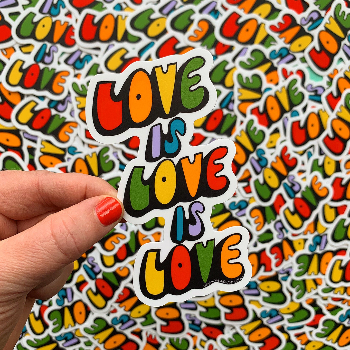 Love is Love is Love Sticker - Etsy UK