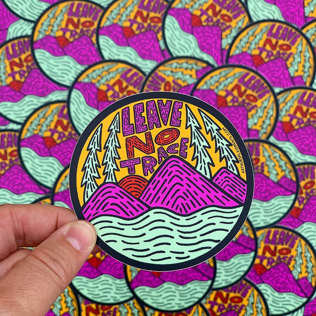 Leave No Trace Sticker - Etsy