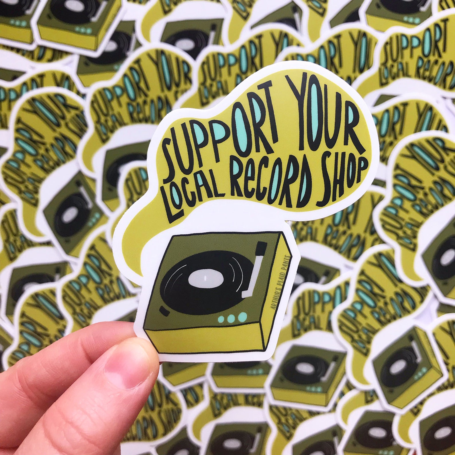 Support Your Local Record Shop Sticker - Etsy
