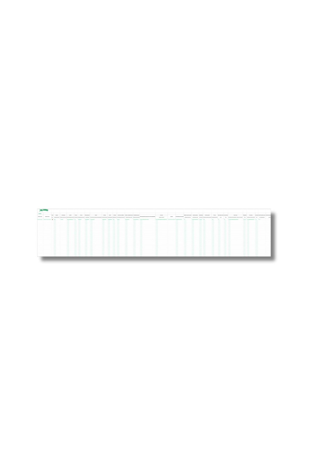 Plant Compendium Tabulated Template - Etsy