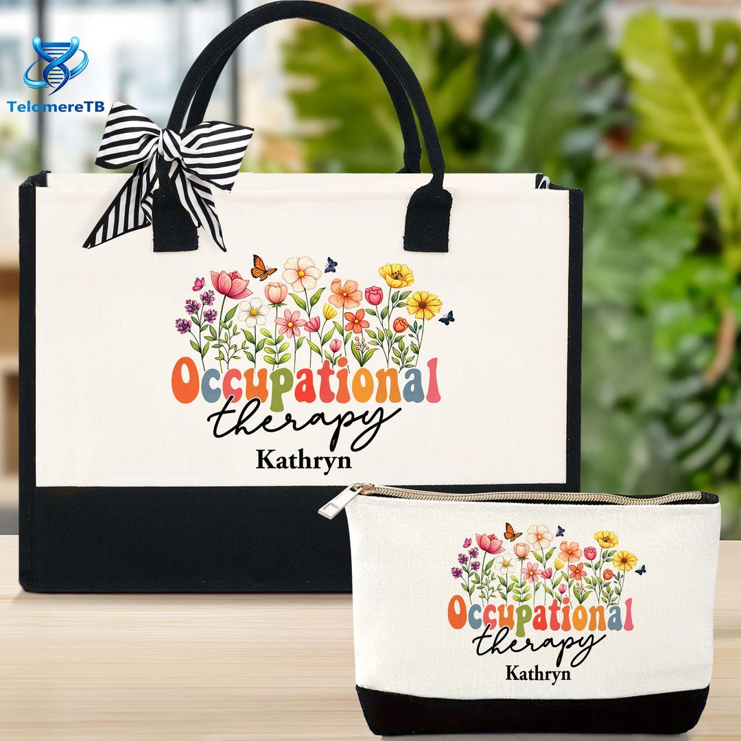 Occupational Therapy Tote Bag, OT Gifts, Occupational Therapist Canvas ...