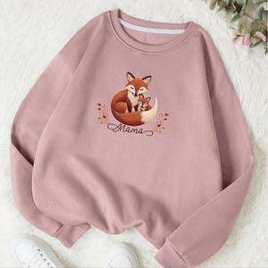 Mama Fox Shirt PNG | Woodland Animal Clipart | Cute Mother Baby Fox ...