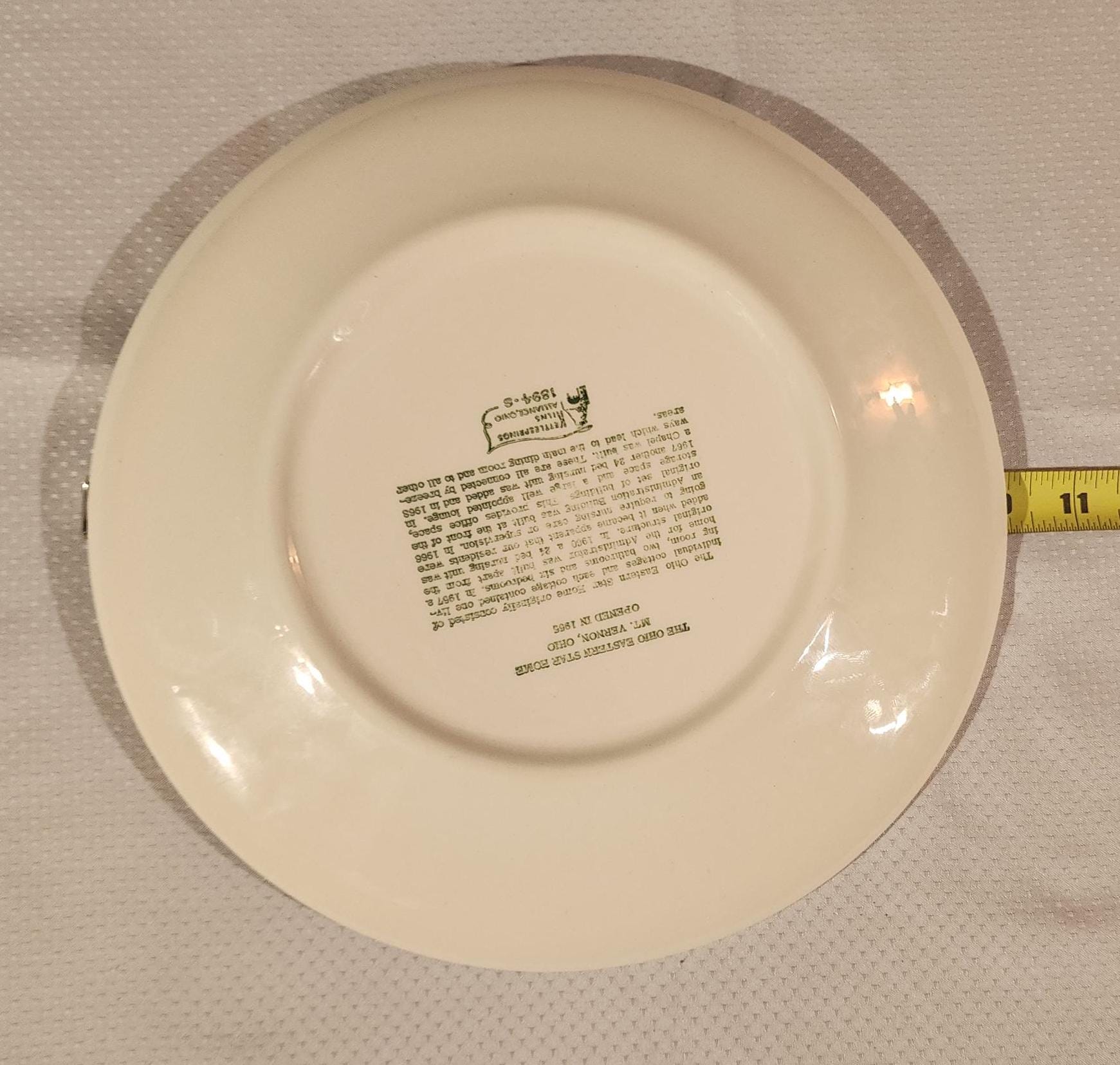 Vintage Ohio Eastern Star Home Decorative Plate Mt. Vernon Ohio - Etsy