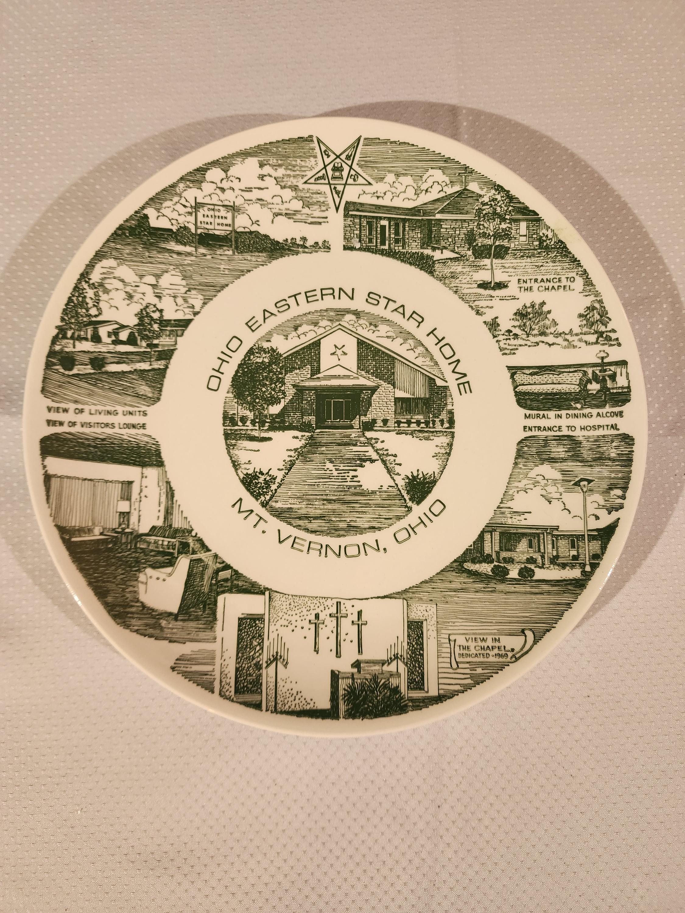 Vintage Ohio Eastern Star Home Decorative Plate Mt. Vernon Ohio - Etsy