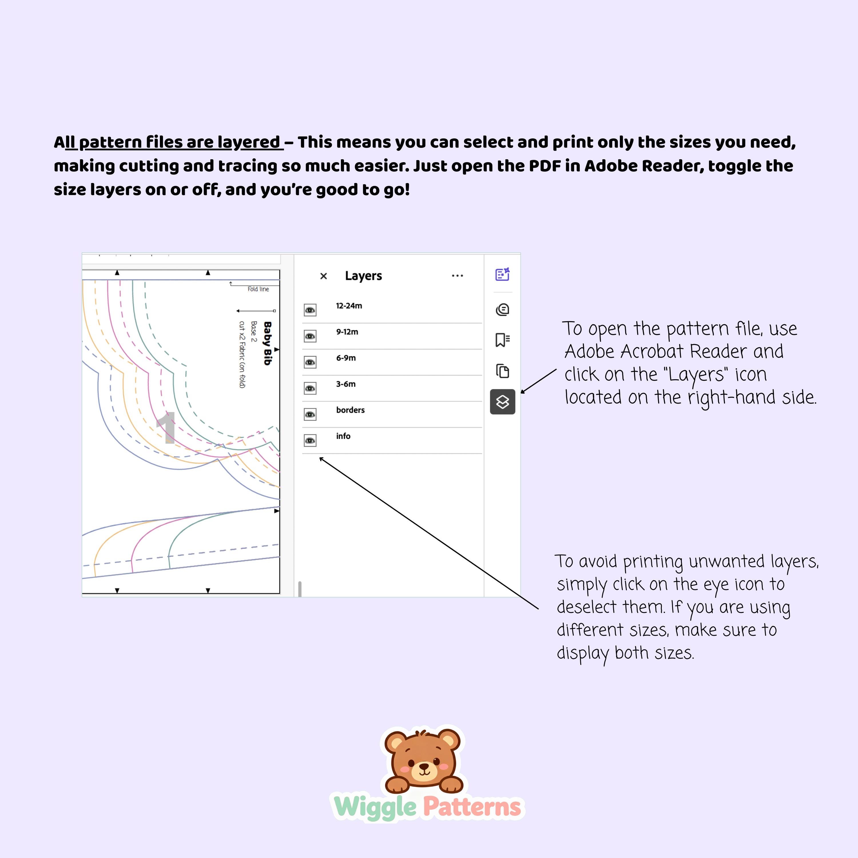 Baby Bib Sewing Pattern PDF | Mix & Match Bib Pattern | 6 Bib Styles ...
