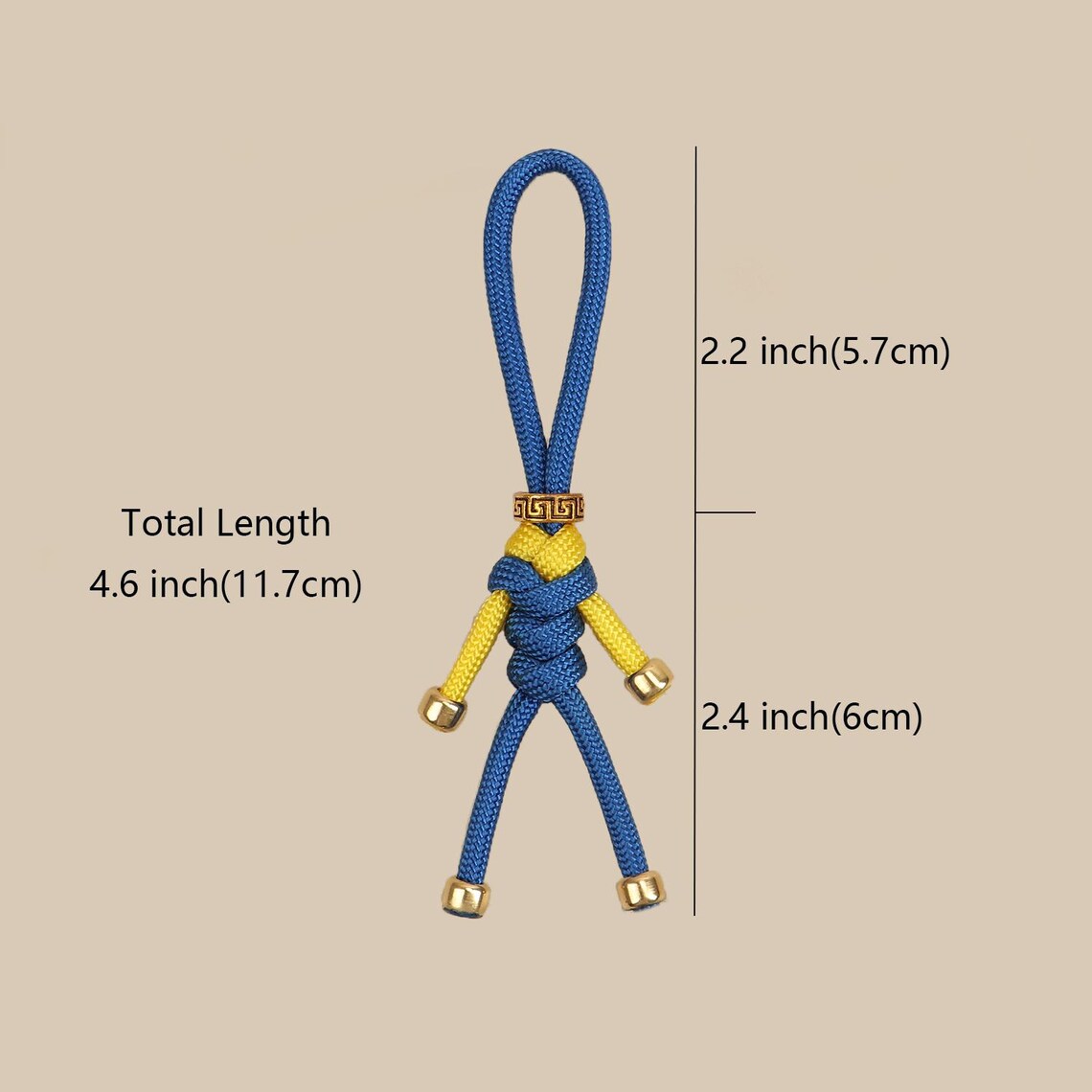 Two Color Paracord Zipper Pulls (6-pack)- Paracord Keychains - Etsy
