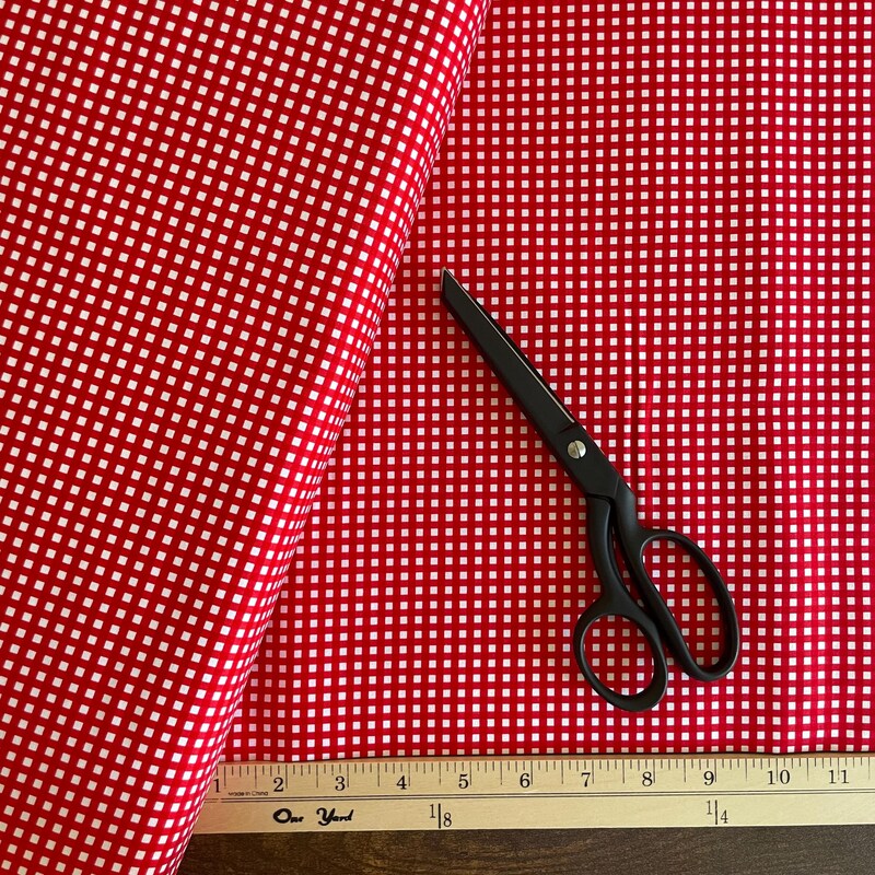 Red Gingham Check - Etsy