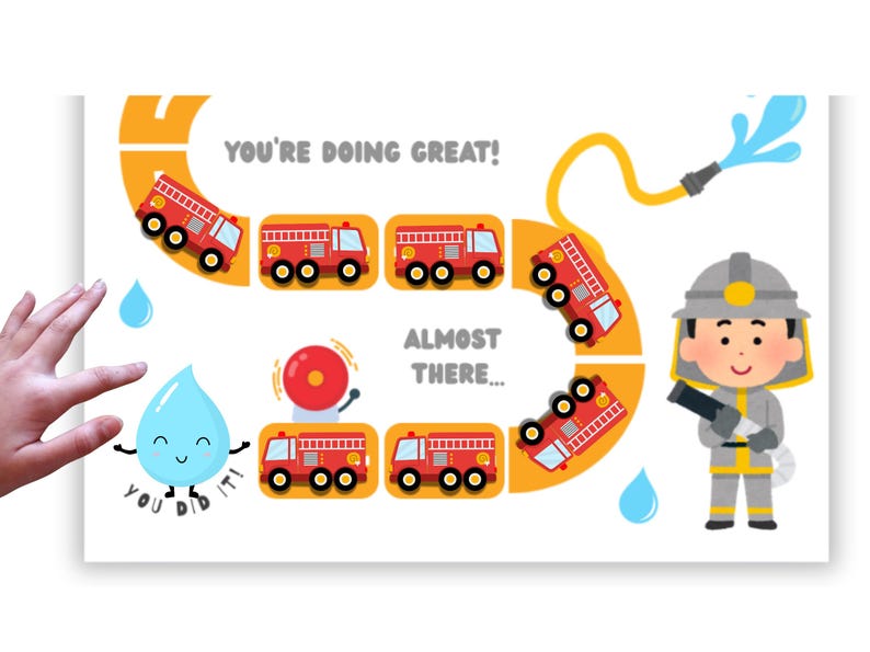 Fireman Rescue Reward Chart for Kids & Toddlers: Printable Behavior ...
