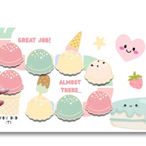 Ice Cream Reward Chart for Kids & Toddlers: Printable Behavior Tracker ...