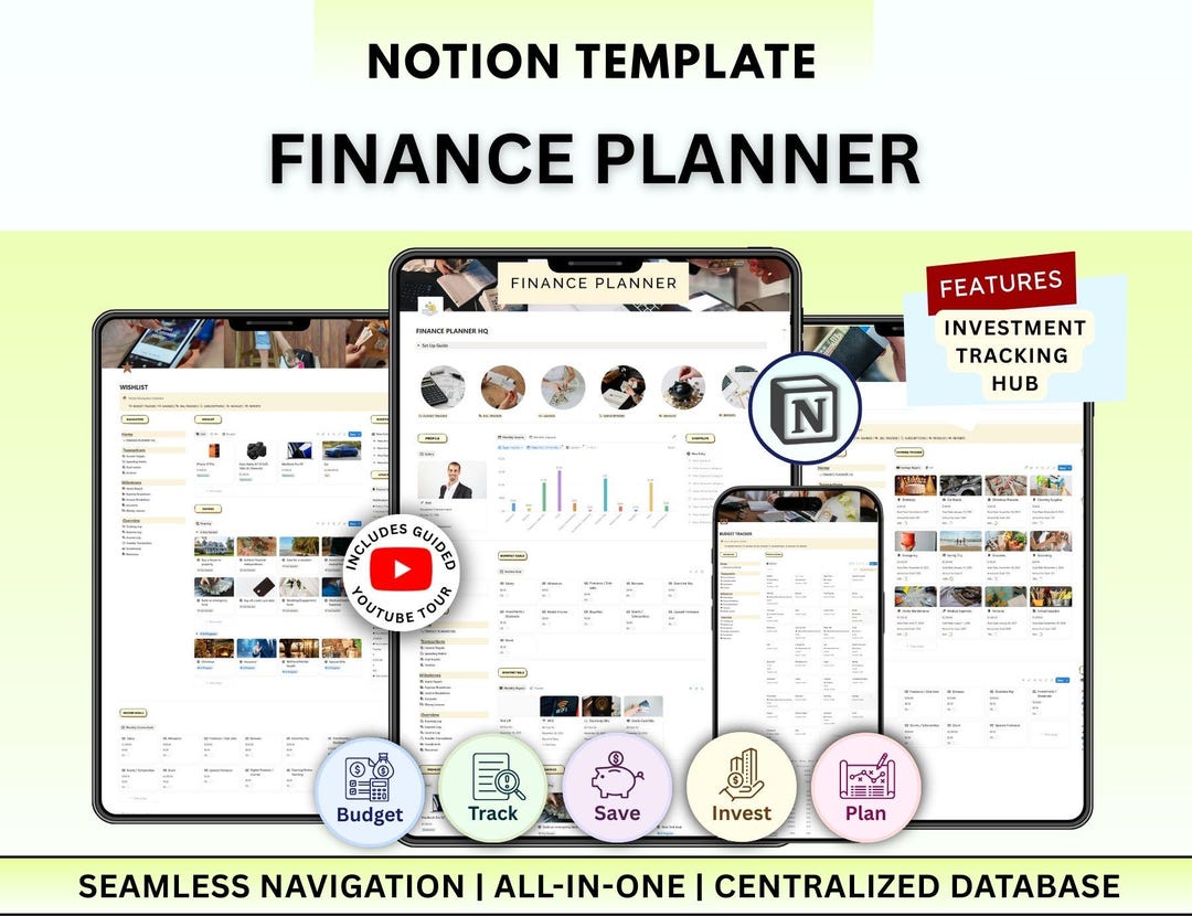 Notion Budget Template, Notion Finance Tracker, Notion Expense Tracker, Notion Money Tracker ...