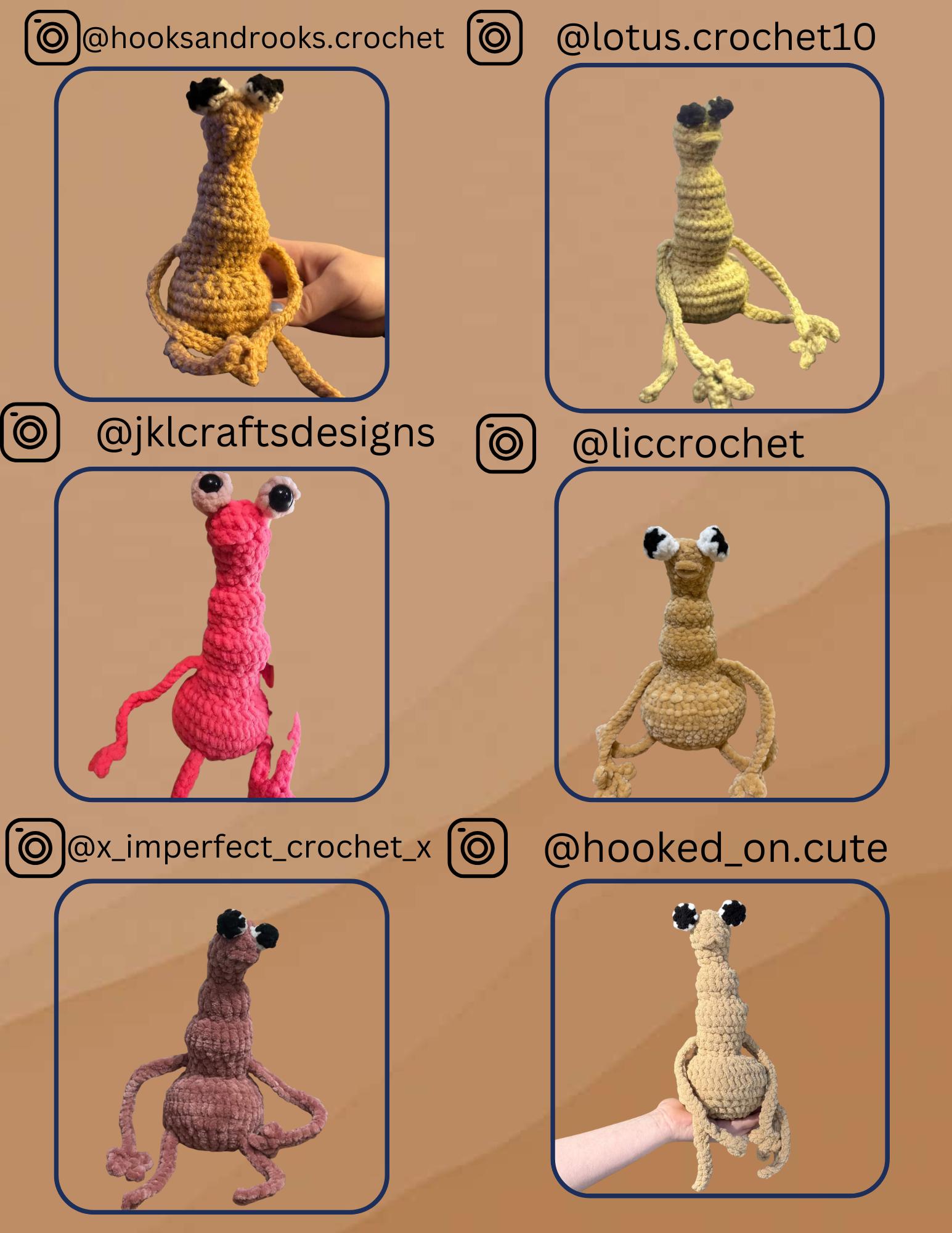 Mini Marcus Worm Crochet Pattern | No-sew Amigurumi (digital PDF ...