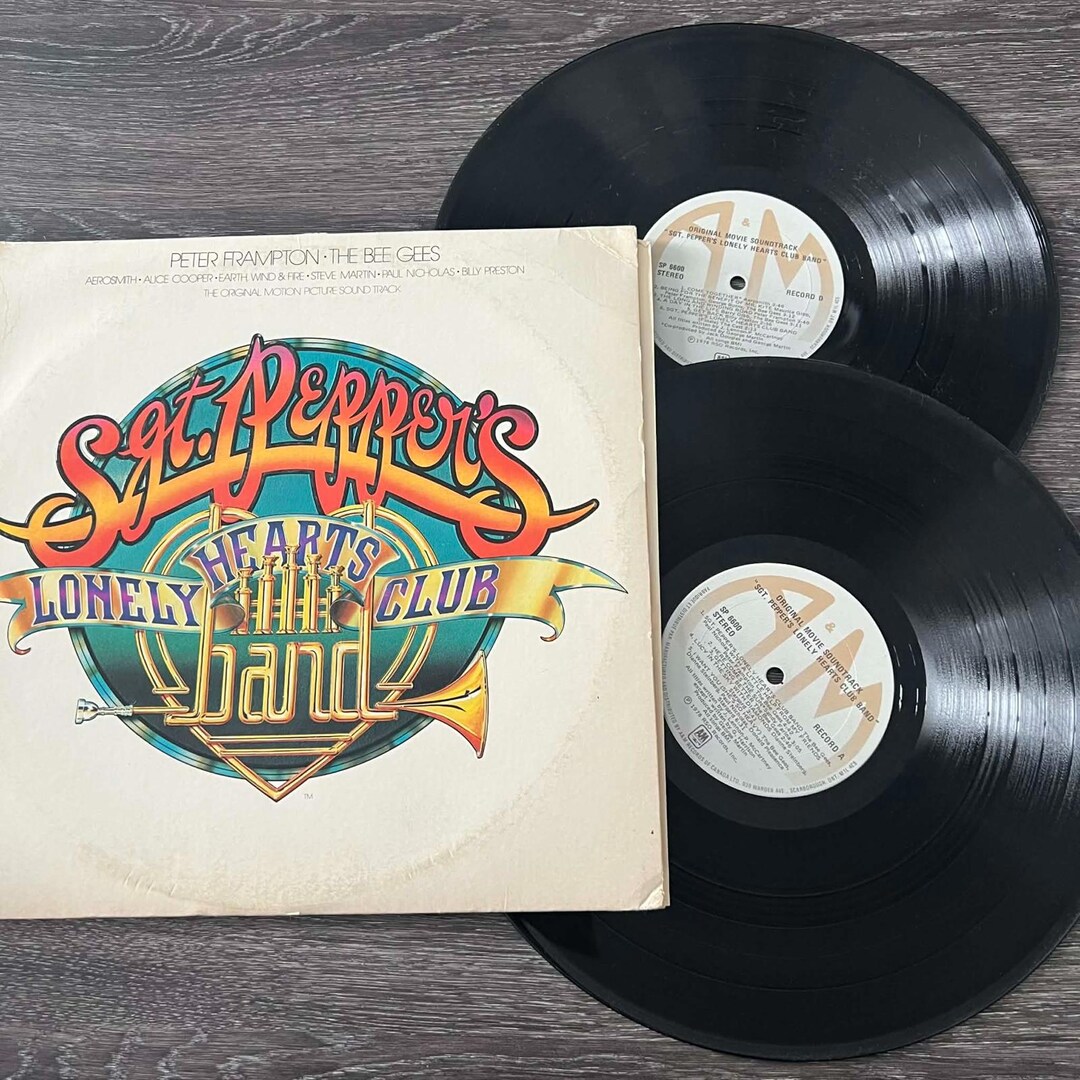 Sgt. Pepper's Peter Frampton Bee Gees Lonely Hearts Near Mint Vinyl LP ...