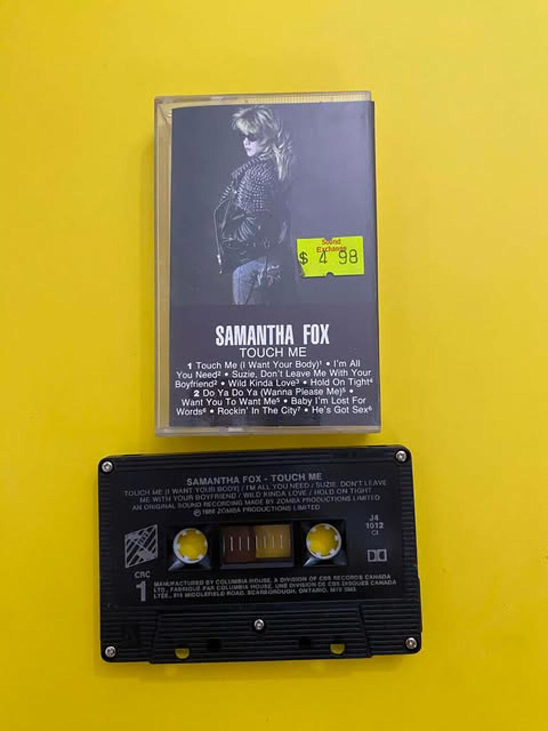 Samantha Fox - Touch Me Cassette Tape VG+ C44 - Etsy