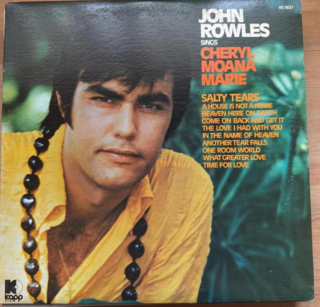 John Rowles - John Rowles Sings Cheryl Moana Marie Vinyl Record LP VG+ ...