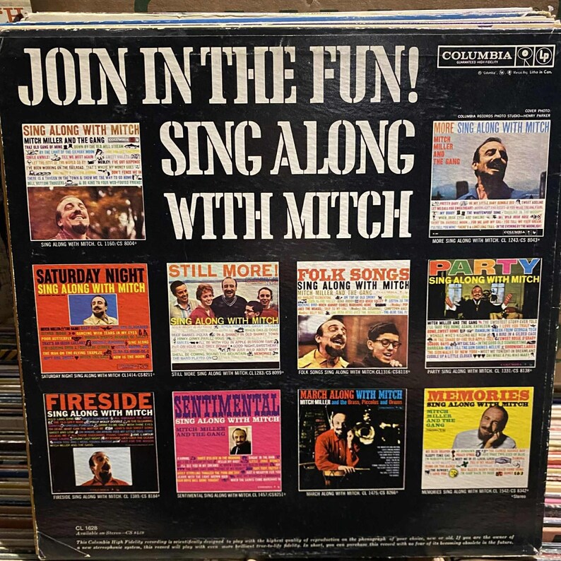 Mitch Miller and the Gang – TV Sing Along Vinyl 33rpm VG+ AJ30 - Etsy