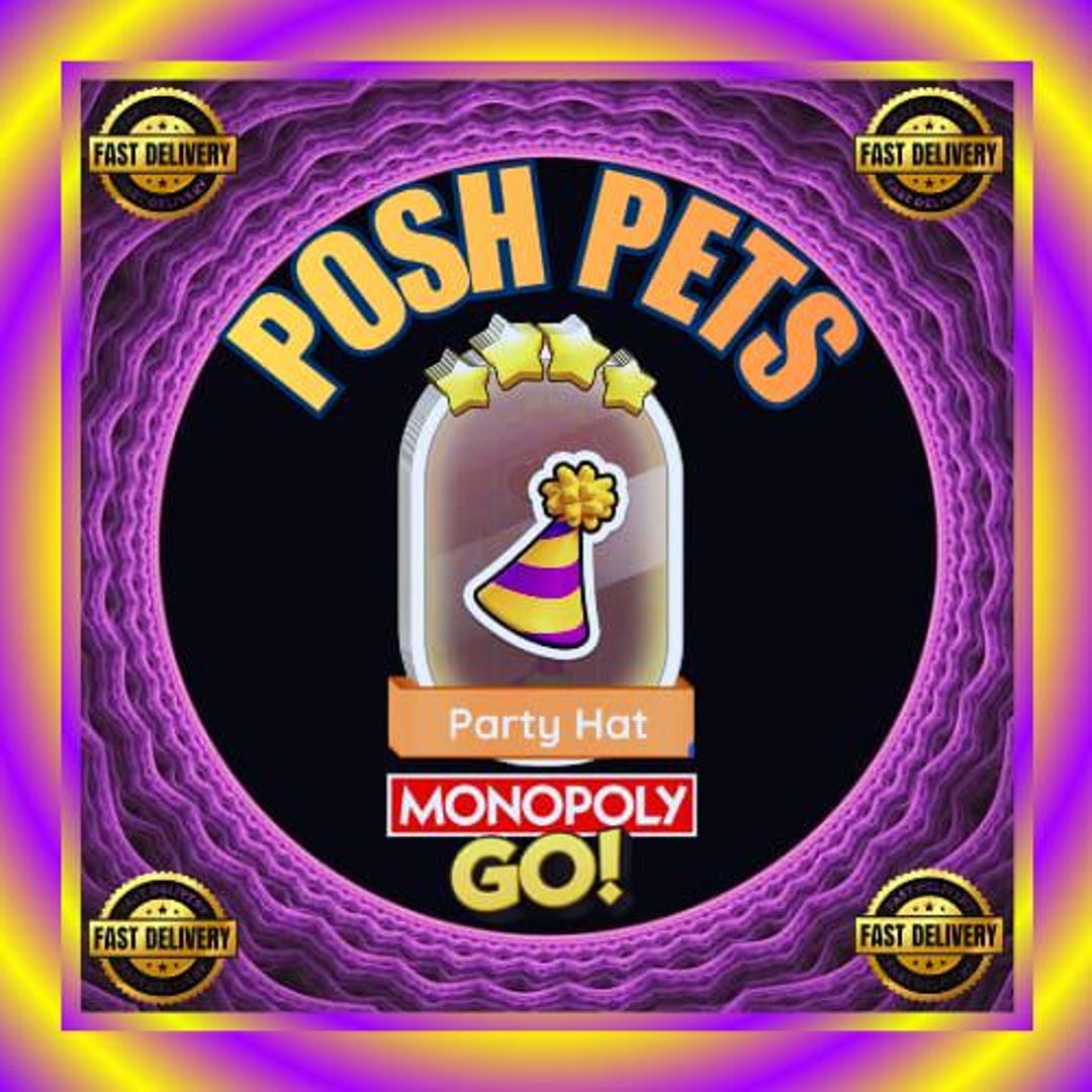 Party Hat | Monopoly Go 4 Star Sticker | Fast Delivery - Etsy