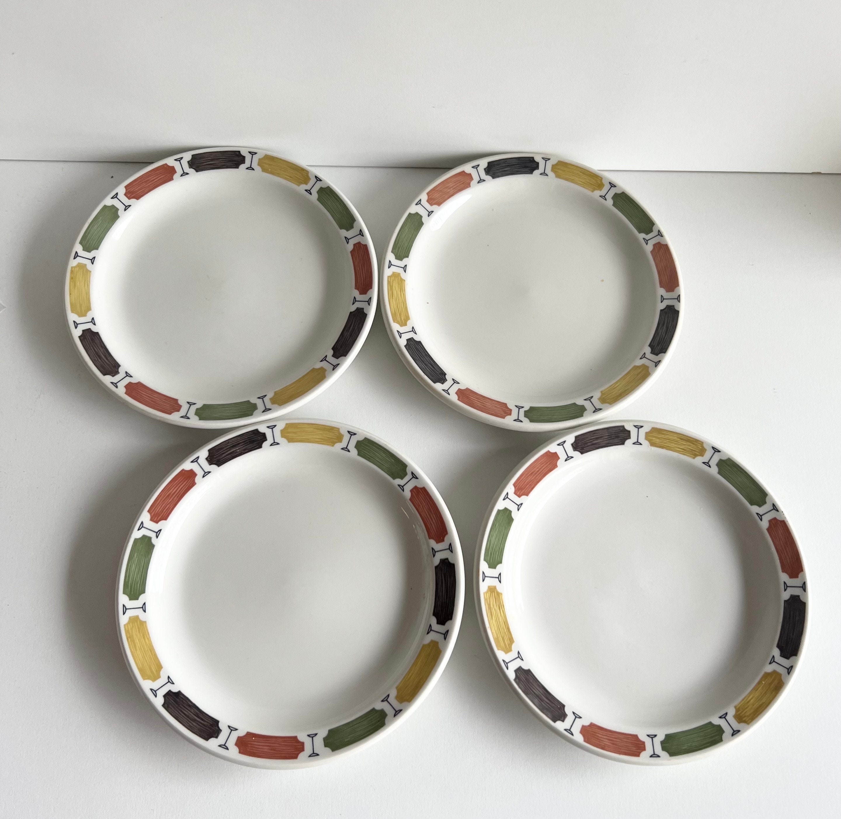 Side Plates Set of 4 or More Mid Century Restaurant, Duraline Carnival ...