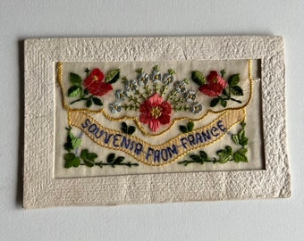 Antique Silk Postcard - Etsy