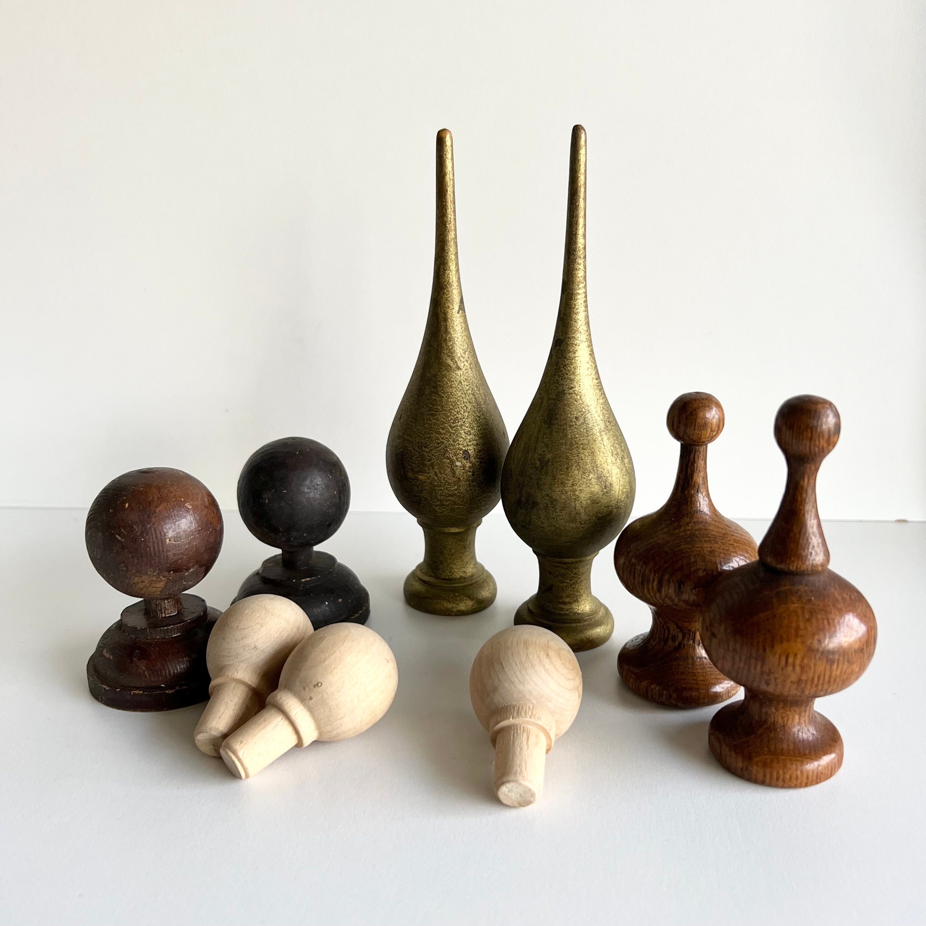 Clock Part Finial, Reclaimed Wooden Art or Craft Supply, Woodworking ...