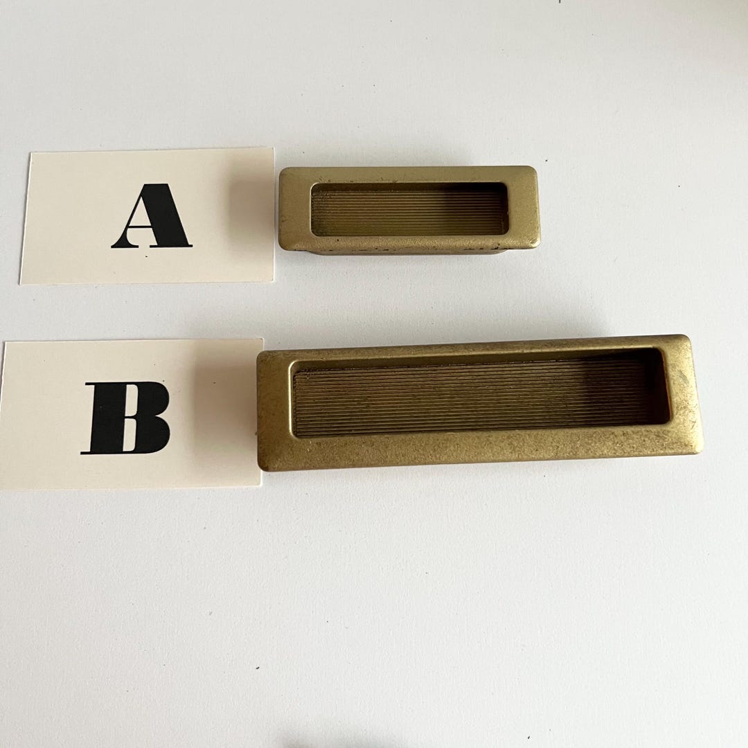 1 Vintage Pocket Door Inset Handles, Choose From 1 Large, 3 Small ...