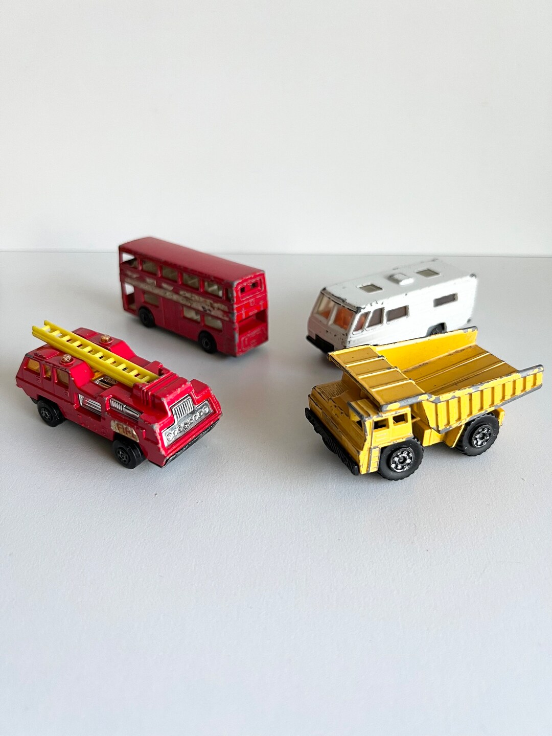 Matchbox Lesney Die Cast Lot, 4 Toy Vehicles, 58 Faun Dump Truck, 22 ...