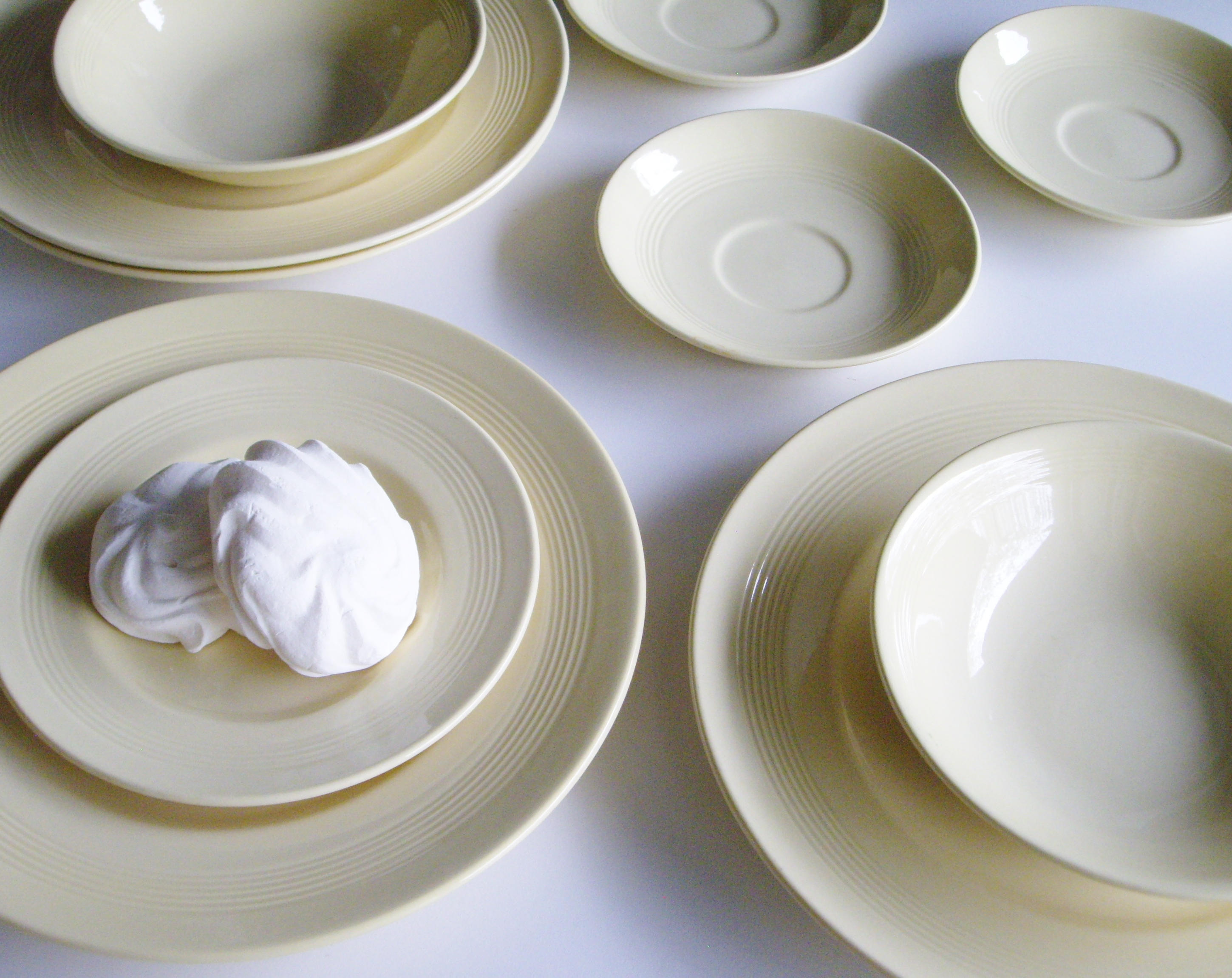 Jasmine Woods Ware, Pale Yellow Dish Set, Wood & Sons, England, Dinner ...