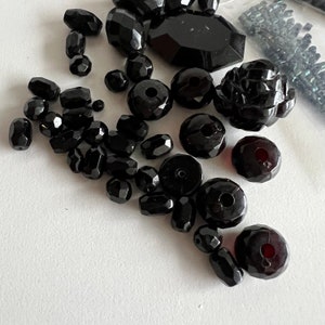 Lot of Vintage Beads, Mixture of Sizes, Choose a Bag by Colour Theme, Crystal & Aurora Borealis ...