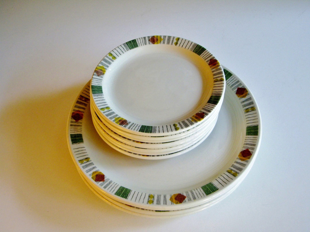 Mid-century Diner Plates, Heath England, Armorlite, Restaurant Ware ...