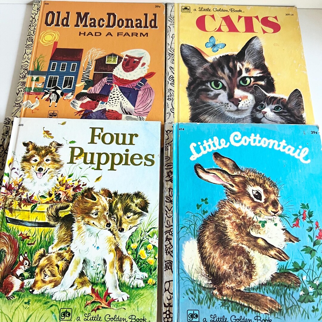 Little Golden Book Lot, Vintage 70s Children's Picture Books, Little ...