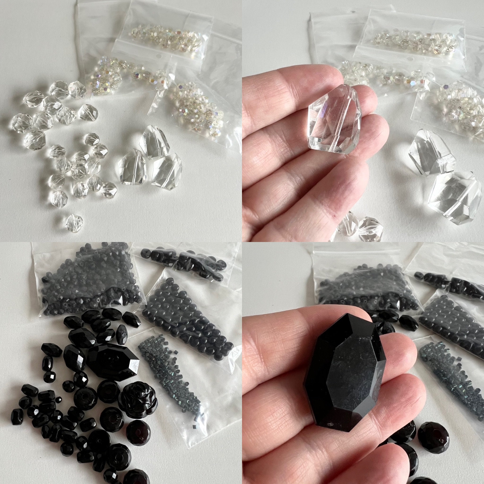 Lot of Vintage Beads, Mixture of Sizes, Choose a Bag by Colour Theme ...