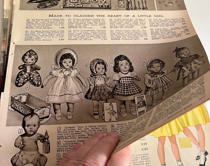 Original 1953 Simpson Sears Canada Catalog Section, Toys, Games, Girls ...